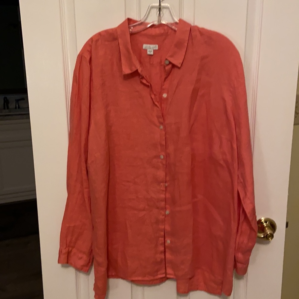 J. Jill Linen Shirt - Gem